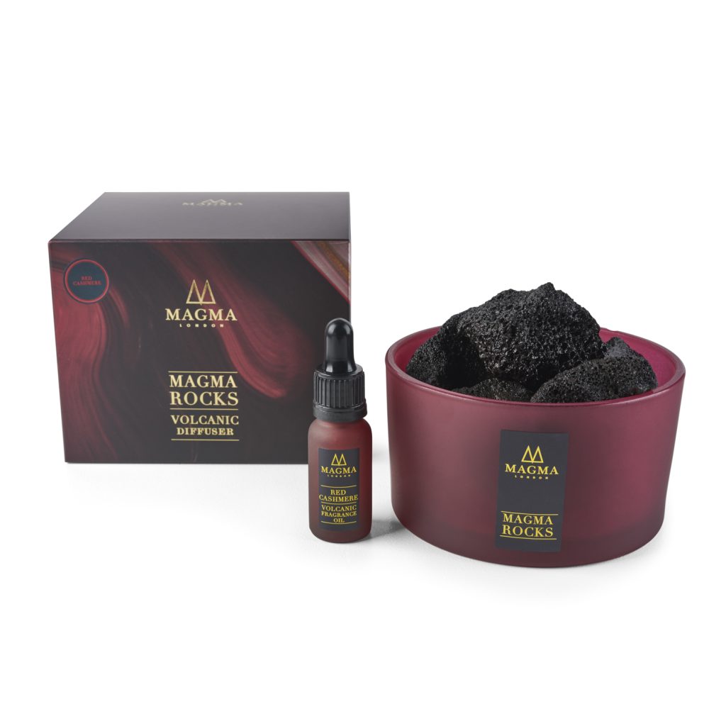 Red Cashmere Volcanic Rock Diffuser – Magma London